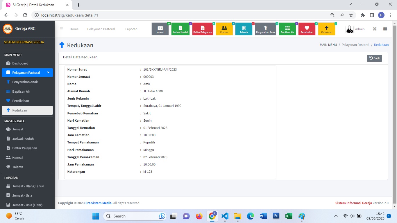 Sistem Informasi Gereja